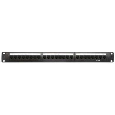 24-Port CAT6 Patch Panel + Keystones (1U)