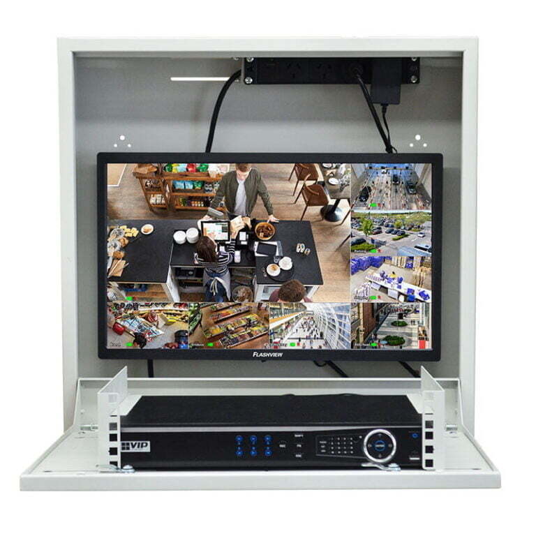 Vertical Wall Mount Security Cabinet - SECCAB - AO Security