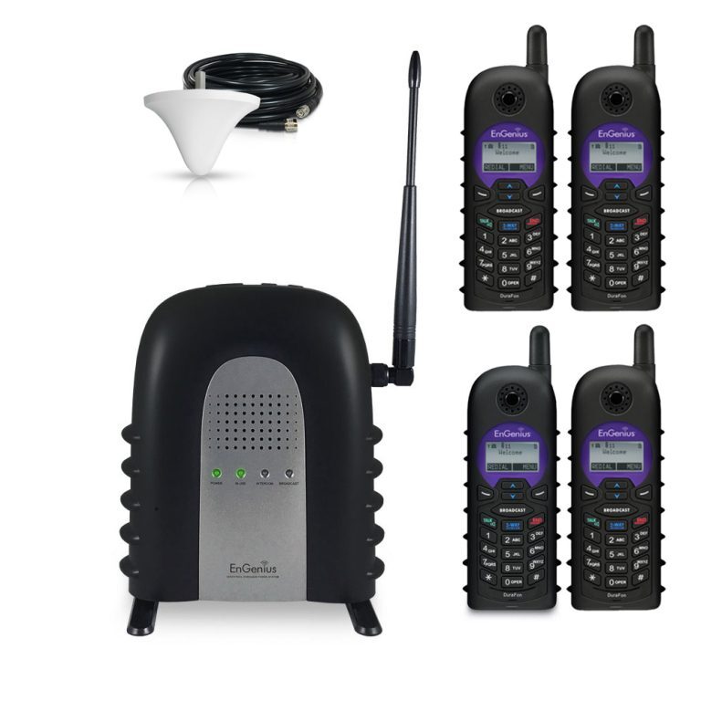 EnGenius Long Distance DuraFon SIP Series Cordless Phone 4 Pack