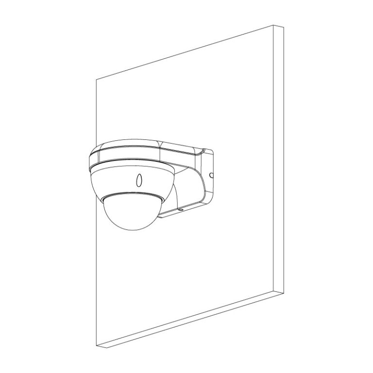 Right Angle Wall Mount Camera Bracket - VSBKTB2203W - AO Security